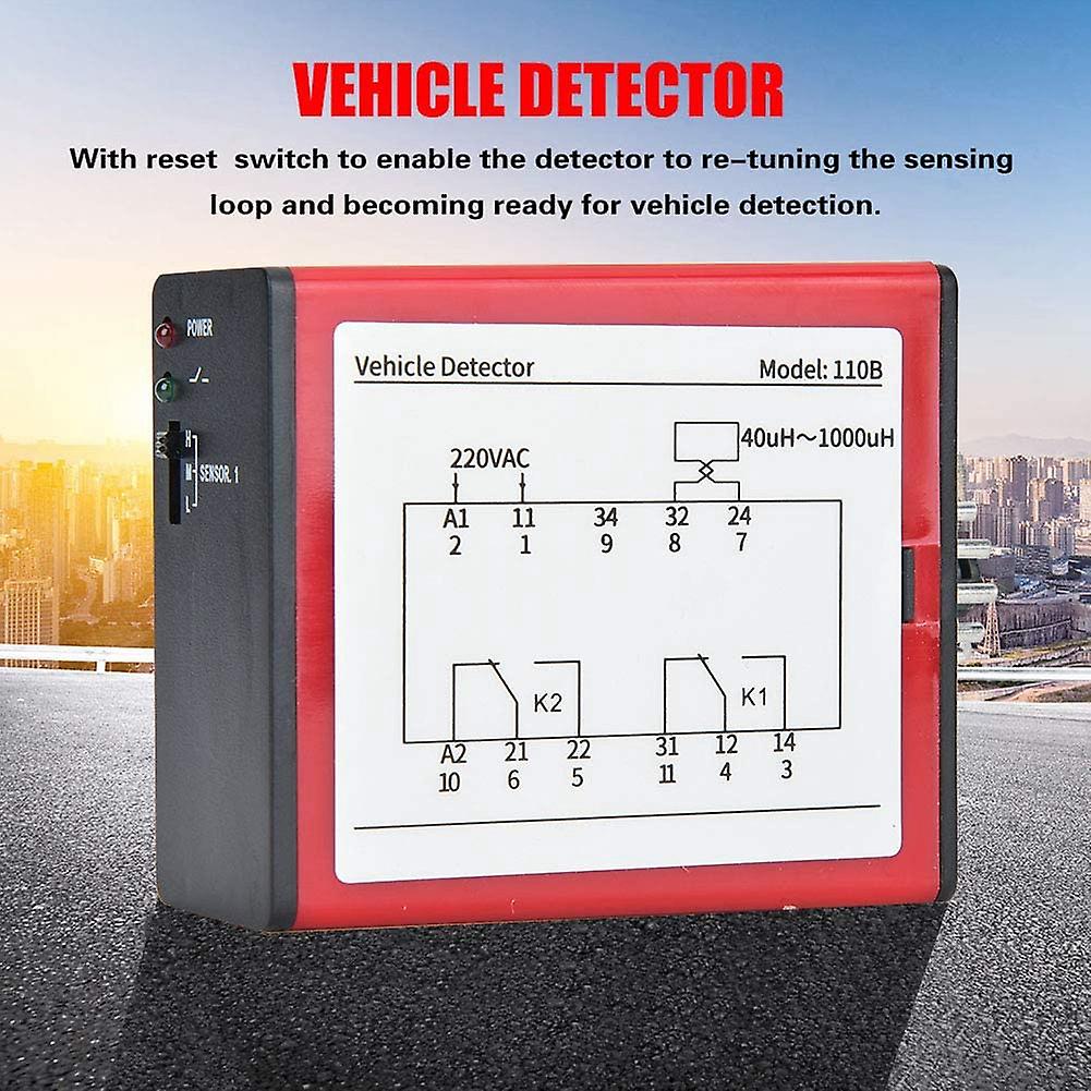 110B Vehicle Detector AC220V Single Channel Inductive Vehicle Loop ...
