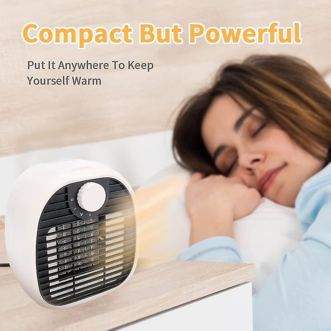 Fan Heater, 1000w Ceramic Fan Heater, Electric Heater With 2 Heating ...