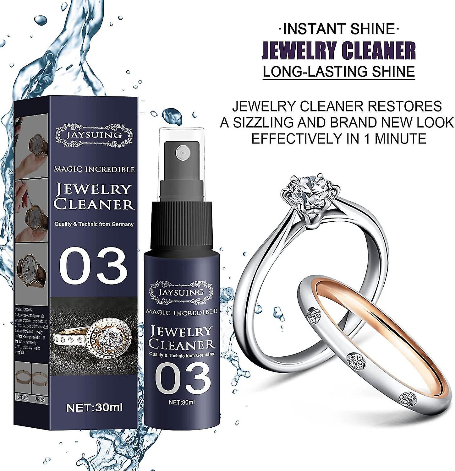 Jewelry Cleaner Solution, Jewelry Cleaner Spray, Instant Shine Jewelry ...