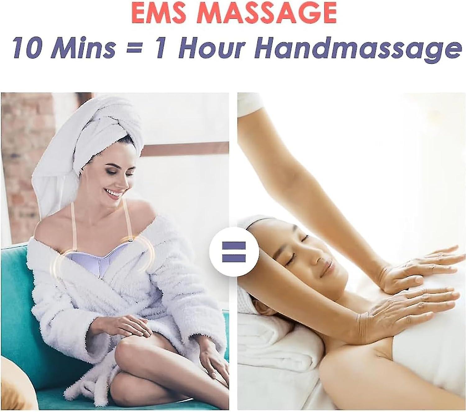 Electric Bust Massager, Bust Lift Enhancer Massager Bra, 4 Mode ...