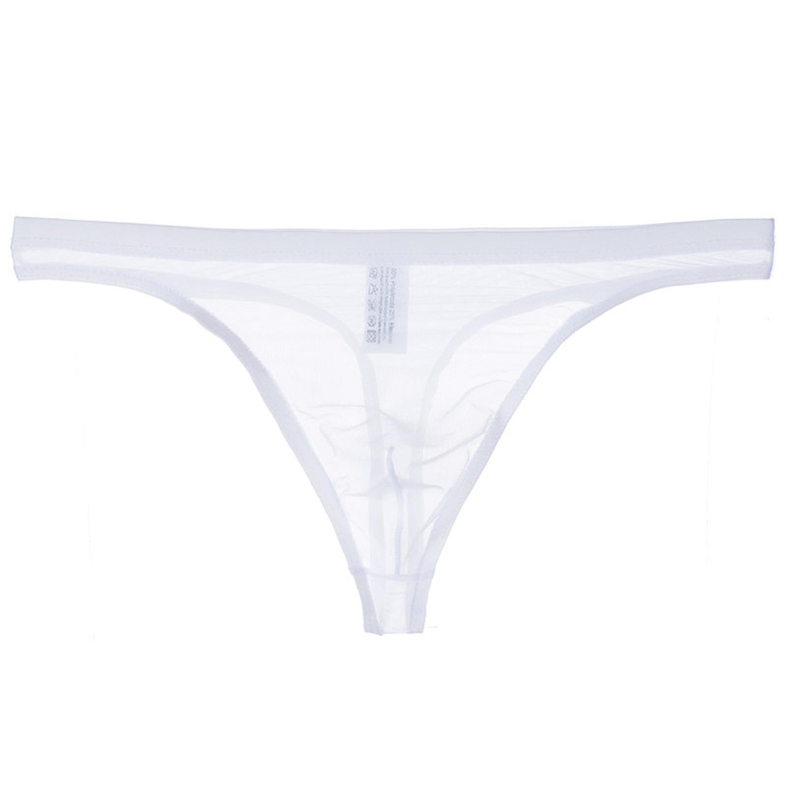 Men G-string See-through Mesh Slim Fit Transparent Thin Anti-septic Low ...
