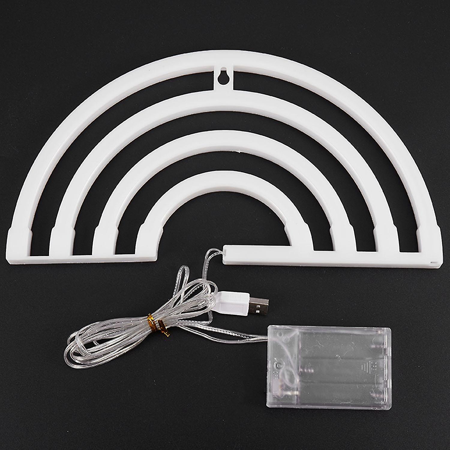 New Cute Rainbow Neon Sign Led Rainbow Light Lamp For Dorm Decor ...