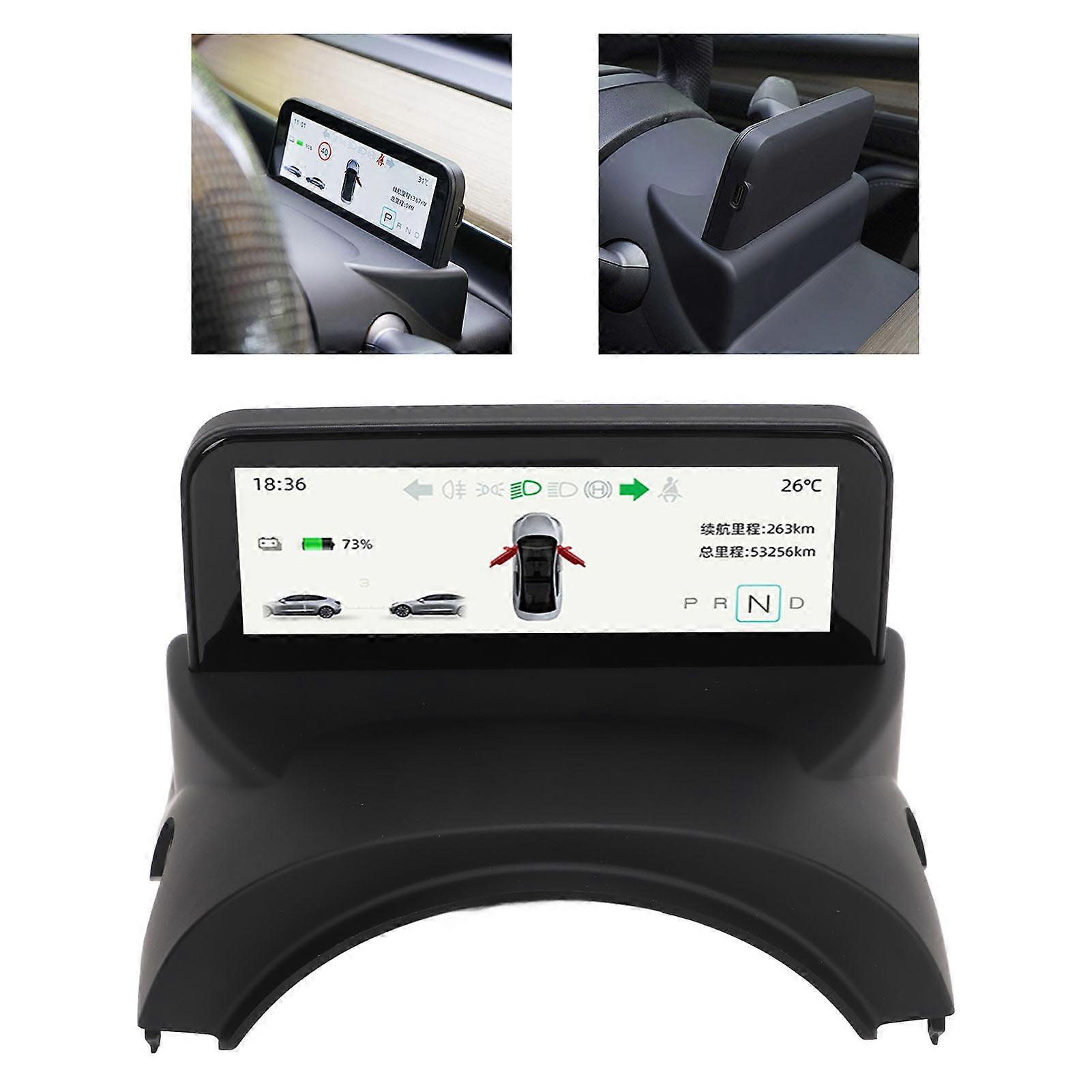 4.6in Hd Lcd Meter Speedometer Over Speed Temperature Warning Car Hud ...