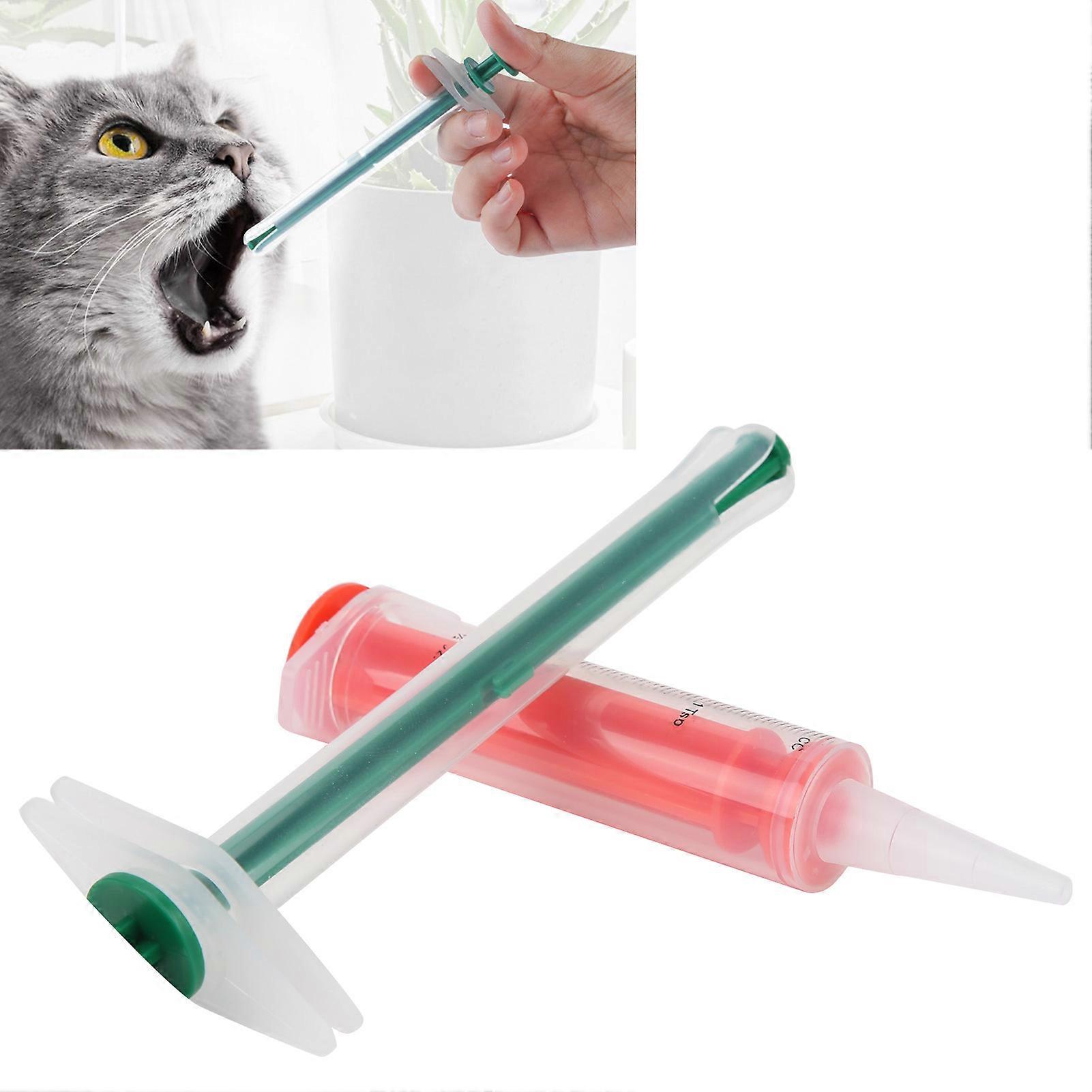 Pet Medicine Feeder Silicone Syringe Pet Tablet Syringe with 2 Tips for ...