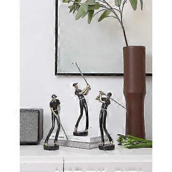 Golf Figurine Statue Golfer Decoration Arts Gifts Table Centerpiece ...