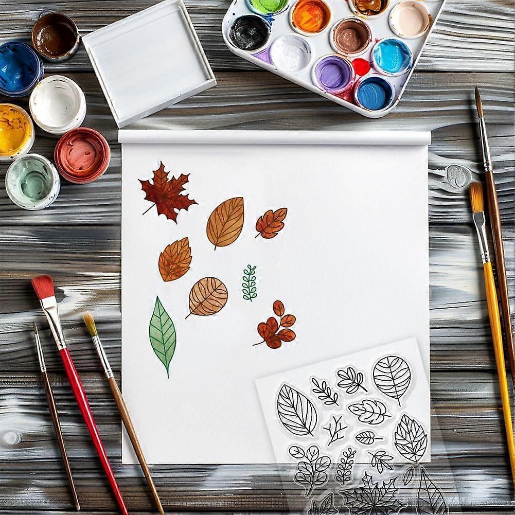 Simple Plant Leaves Clear Stamps for Cards Making Tree Leaf Clear Stamp ...