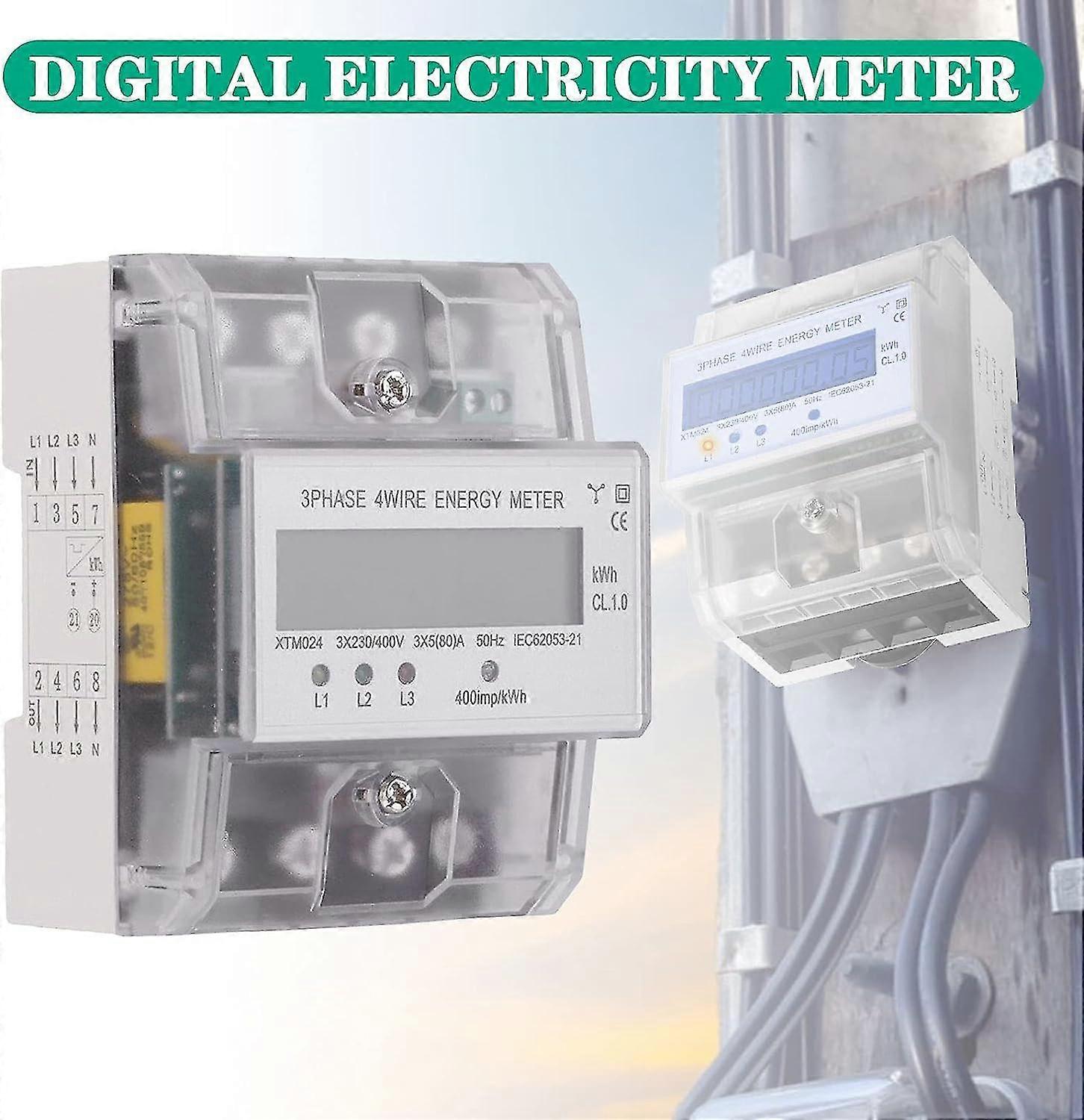 Three-Phase Meter Electricity Meter Calibrated Energy Meter Electrical ...