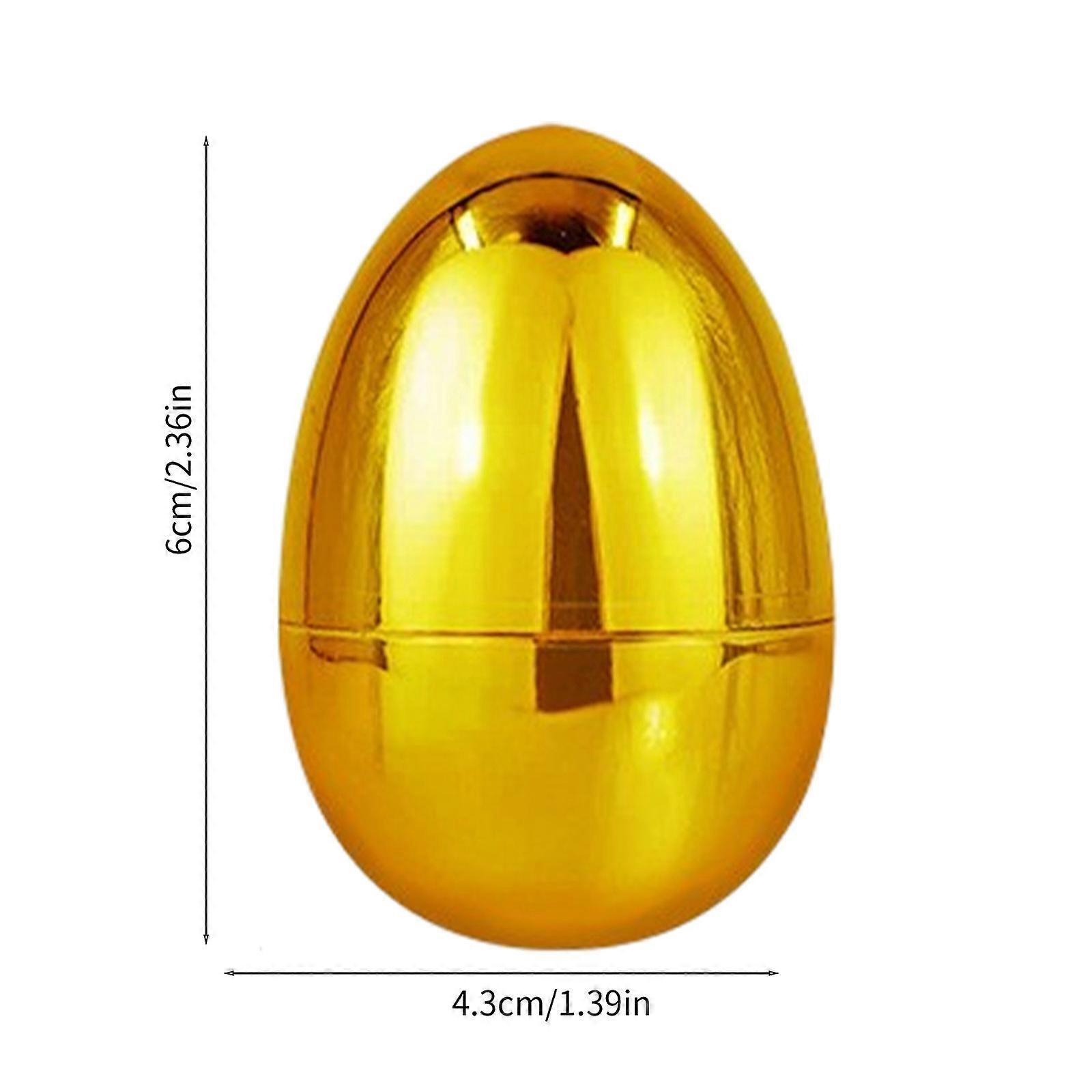 Golden Eggs Plastic Easter Eggs Fillable Surprise Empty Eggs For Easter ...