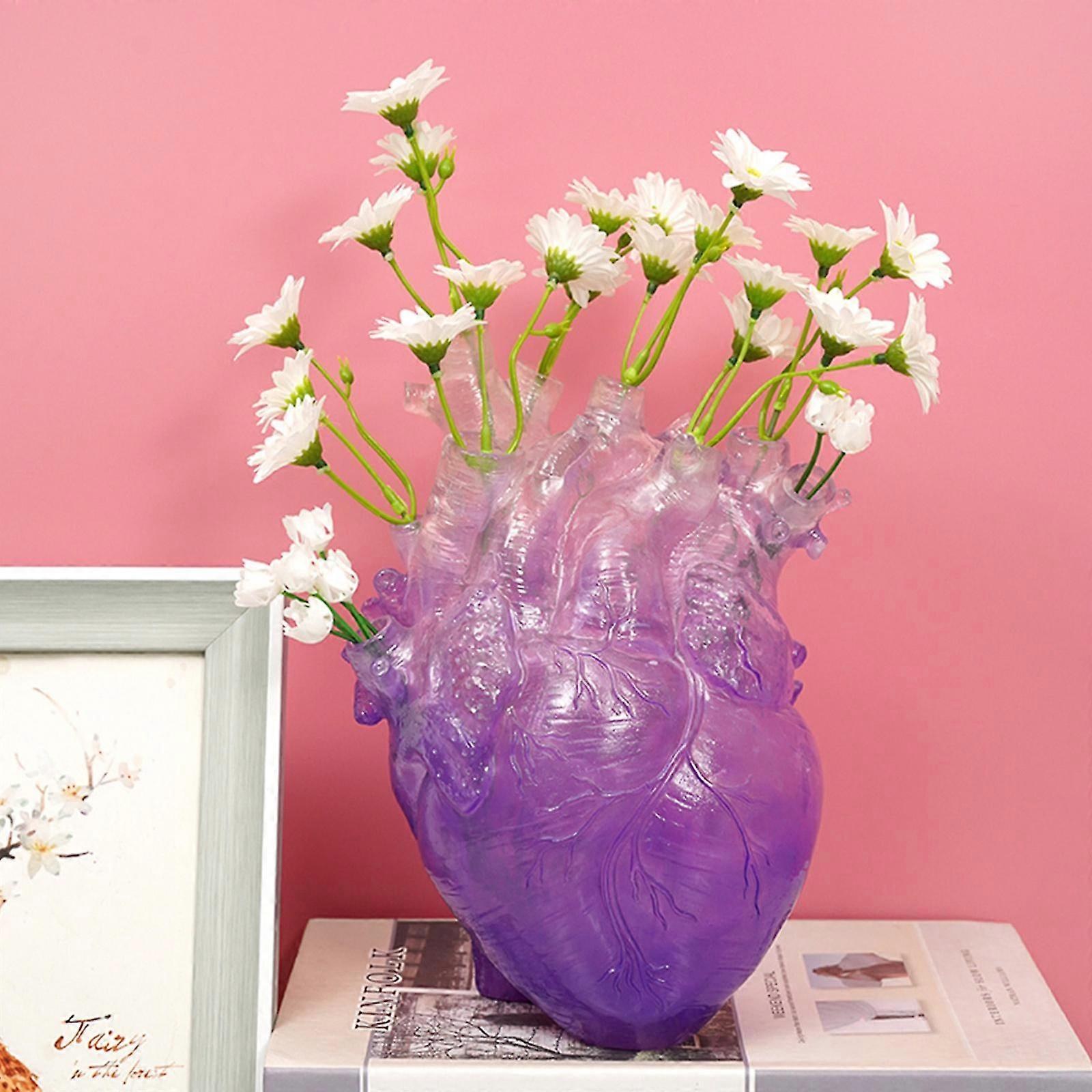 Heart Shaped Flower Vases,modern Unique Decorative Simulation ...