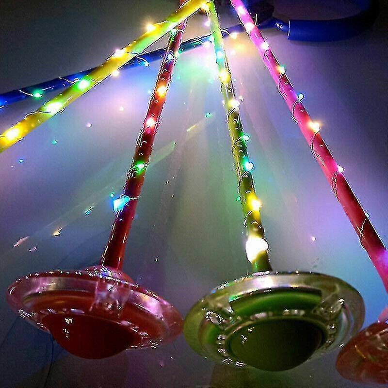 Kids Led Flashing Skip Ball Ring Ankle Jump Ropes Exercise Skipping Fun ...