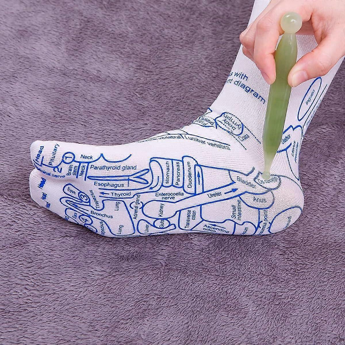 Acupressure Reflexology Socks Foot Massage Sock Relieve Tired ...