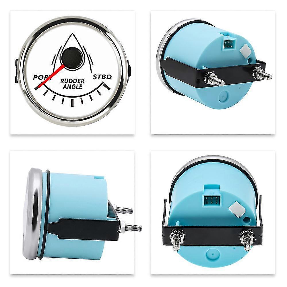 52mm Marine Rudder Position Indicator Waterproof Red Backlight With 0 ...