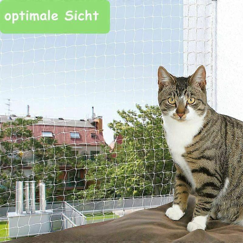 Cat Protection Net without Drilling Transparent Cat Safety Nets. Hooks ...