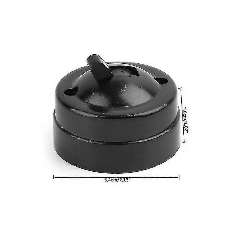 Retro Toggle Switch Single-control Lamp Switch Round Surface Mounted ...