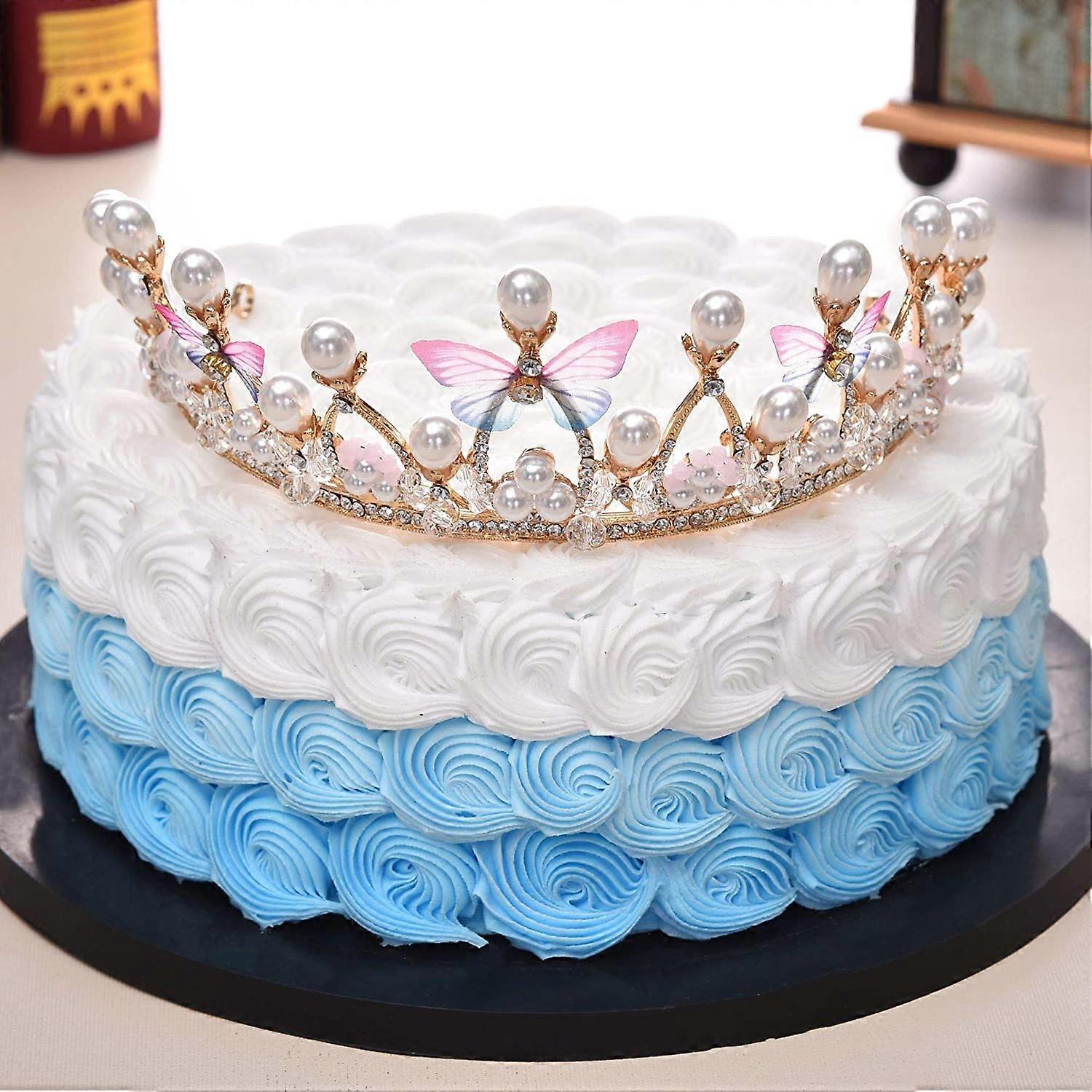 Princess Tiaras for Girls, Birthday Crown for Girls Butterfly Princess ...
