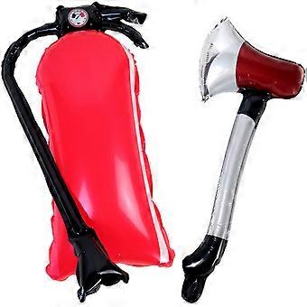 1 Set Firefighting Party Balloons Fire Axe Fire Extinguisher Shaped ...