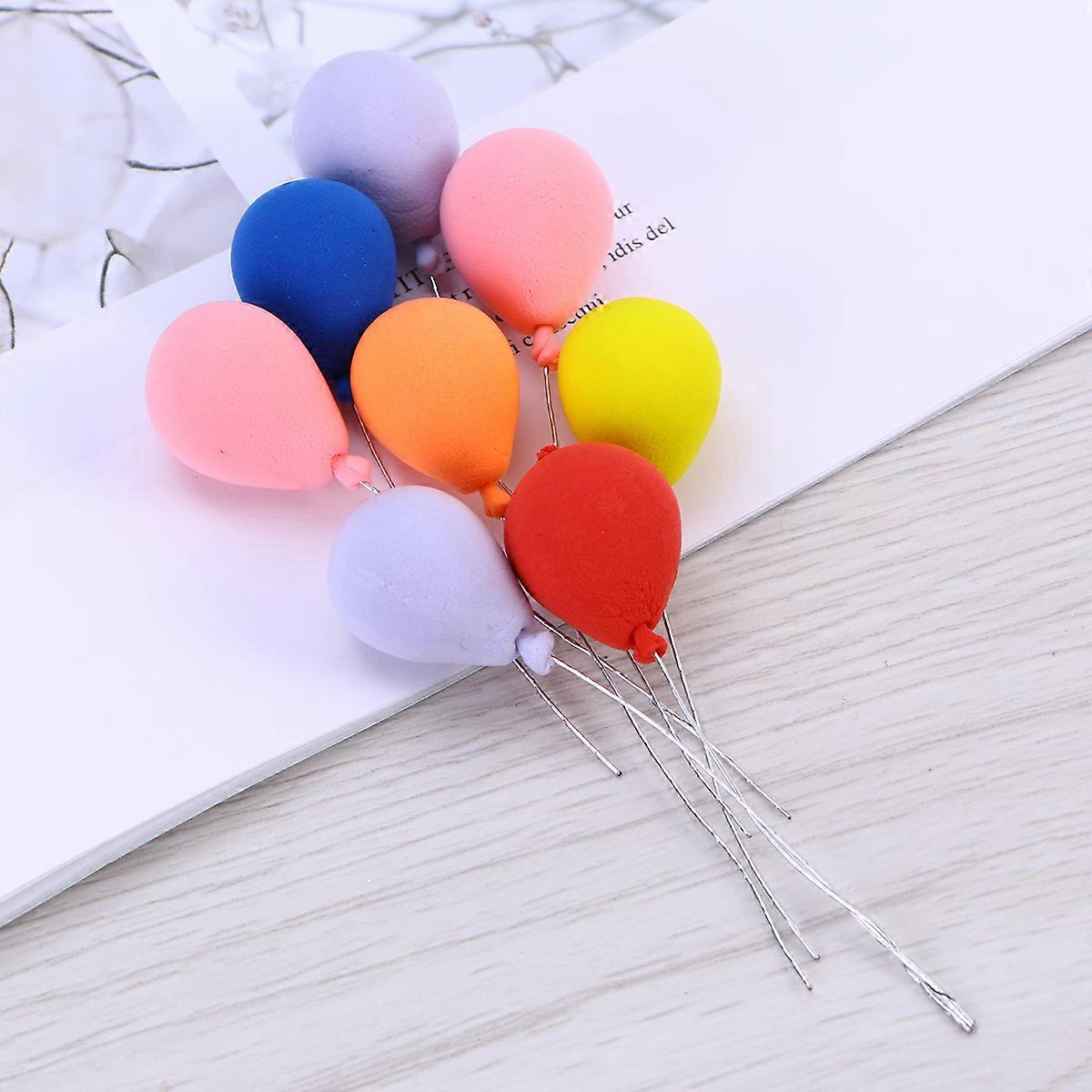 8 Pcs Mini Toy Mini Balloons Dollhouse Decoration Birthday Cupcake ...