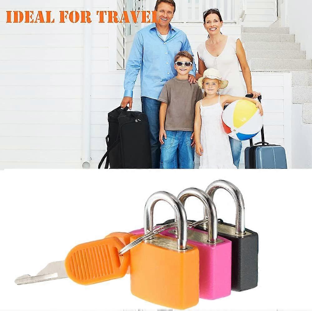 Suitcase Lock with Key - Luggage Padlock Small for Travel Lockers ...