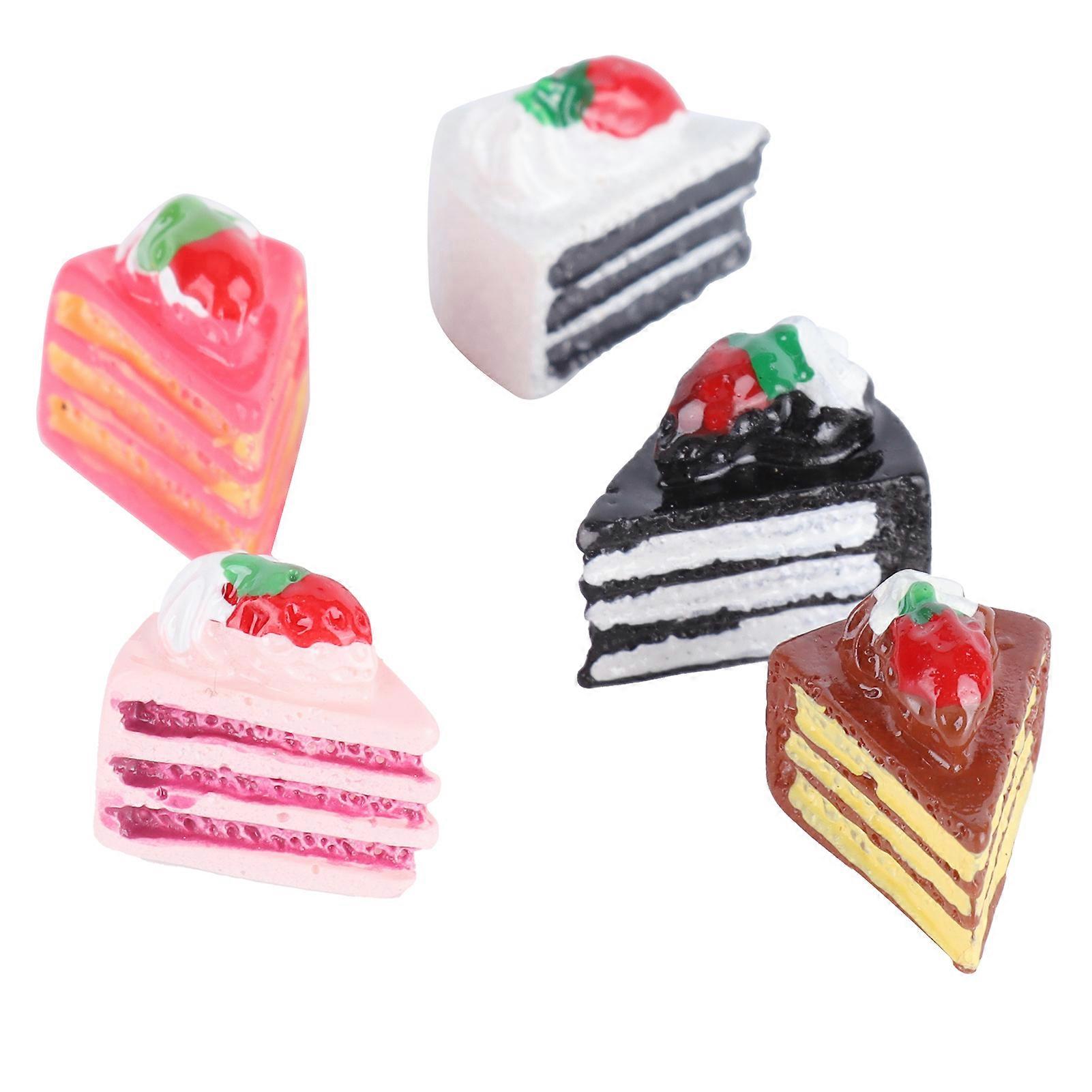 Simulation Cakes Adorable Miniature Resin Desserts Toys for Dollhouse ...