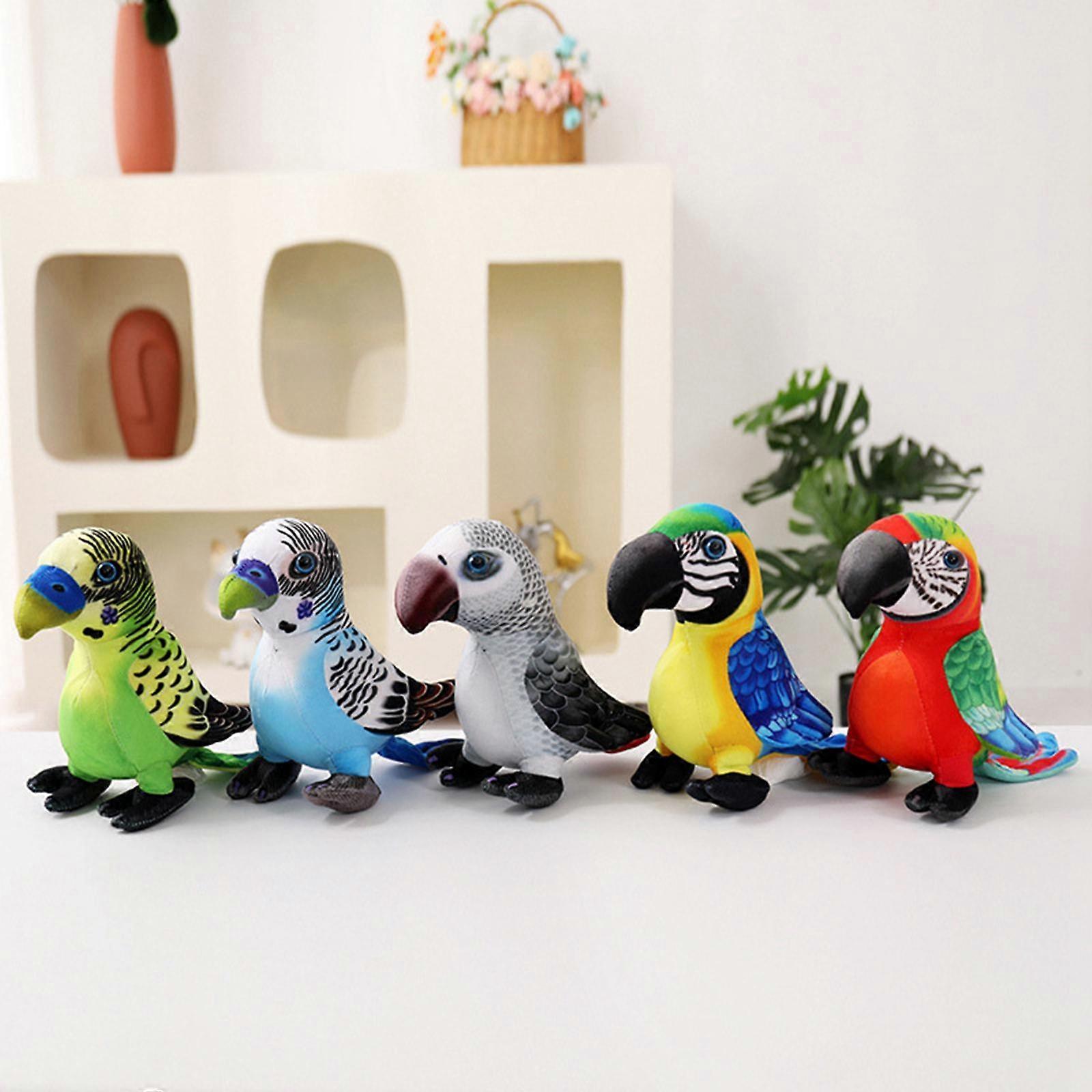 Parrot Plush Doll Bird Stuffed Animal Party Favors Decorative Gift ...