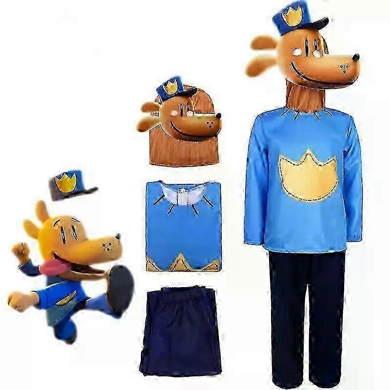 Dogman Jumpsuit Cosplay Animal Role Play Christmas Costume Headwear ...