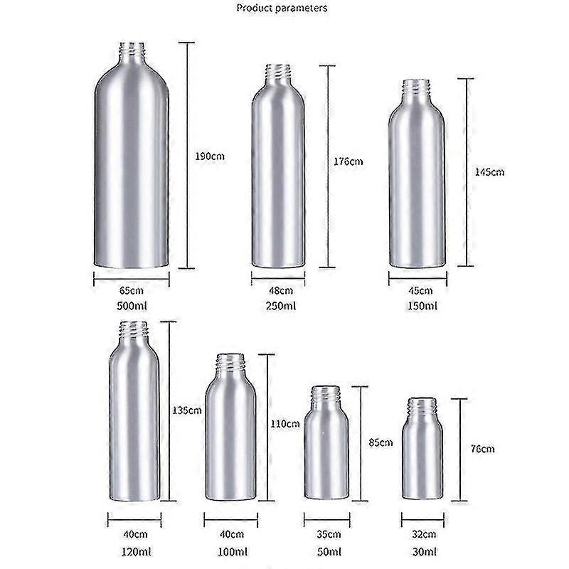 50 Aluminum Bottle Empty Spray Bottles Pump Sprayer Fruugo Uk
