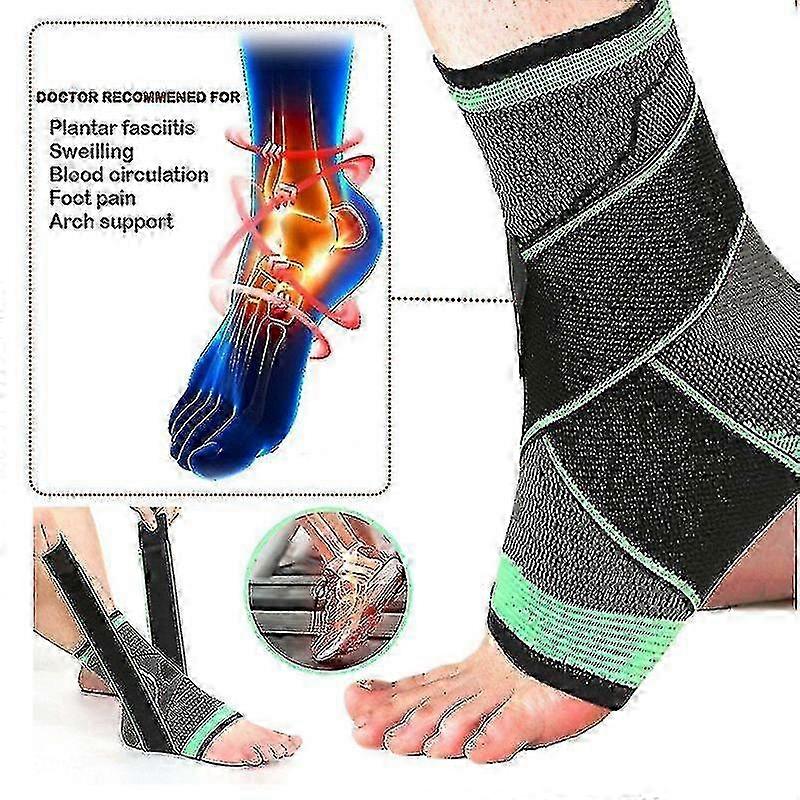 Compression Ankle Brace for Heel Pain, Plantar Fasciitis & Achilles ...