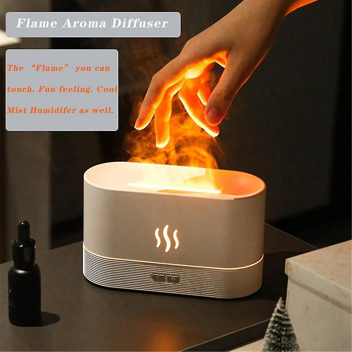 Essential Oil Diffuser, Humidifier With 7 Colors Flame Light Humidifier ...