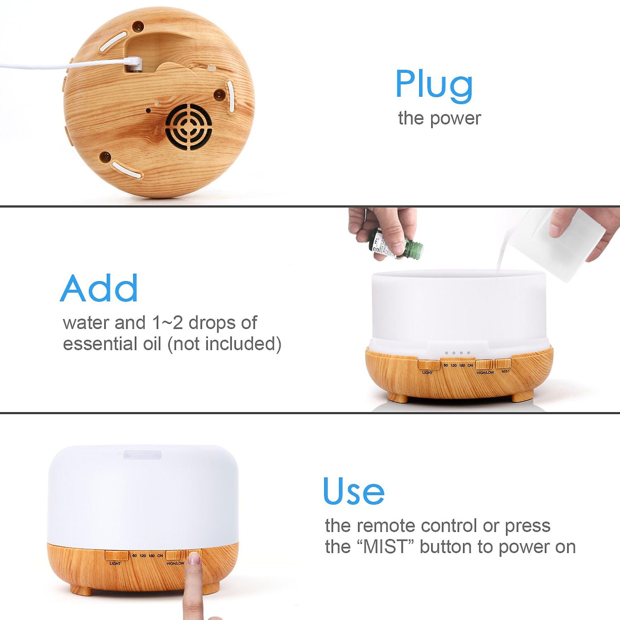 1 Piece 500ml Aromatherapy Machine, Room Humidifier Electric ...