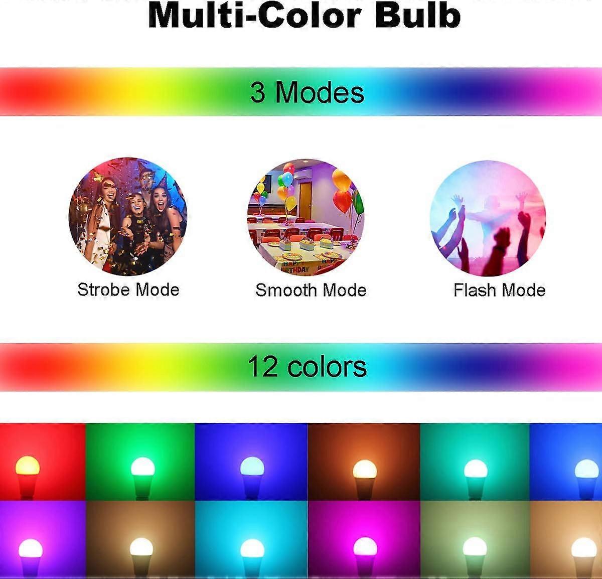 LED RGB Color Changing Dimmable Bulbs 10W LED Bulbs E27 RGBW with ...