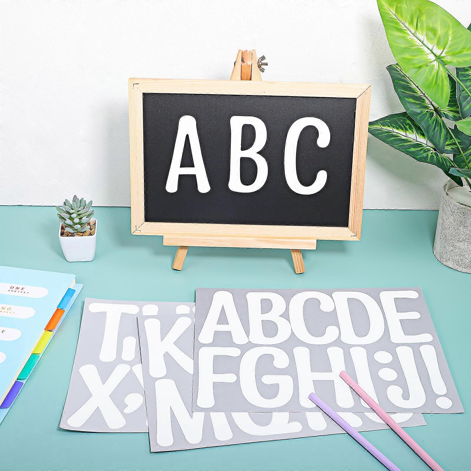 30 Sheets Letter Stickers Large Alphabet Stickers Big Letter Stickers ...