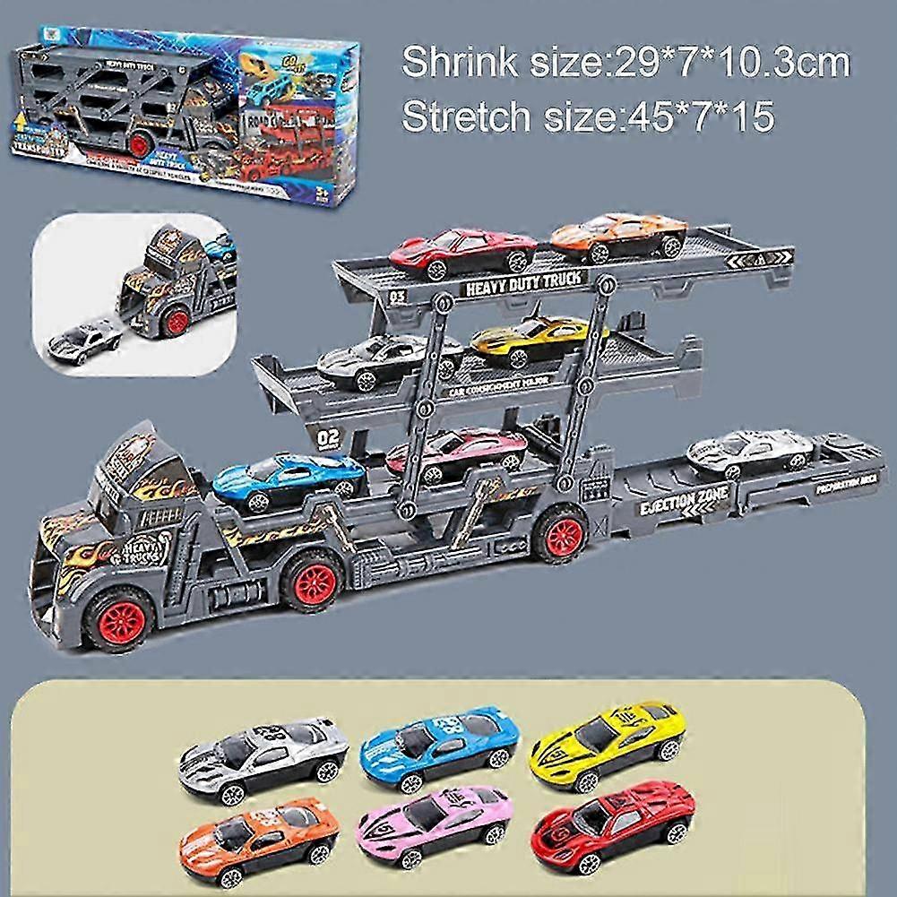 Car Transporter Truck Toys Mega Hauler Trucks For 2-10 Years Old Alloy ...