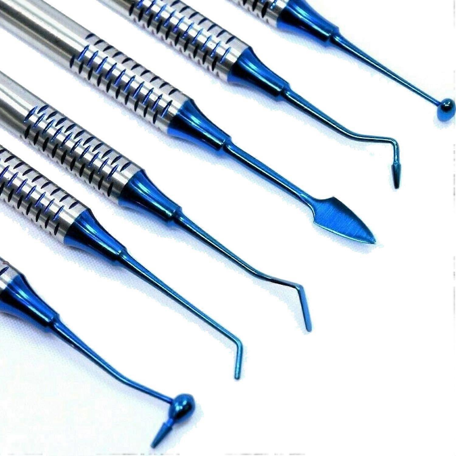 6Pcs Dental Instrument Composite Resin Filling Spatula Titanium Plated ...