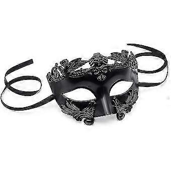 Black Men's Masquerade Mask - Roman Greek Mythology Ventian Mask ...