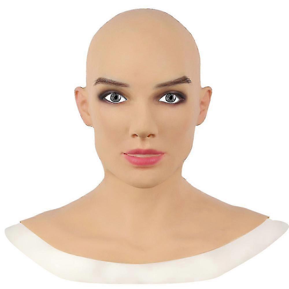 2024 Female Realistic Latex Head Cover Cosplay Fancy Mask | Fruugo UK