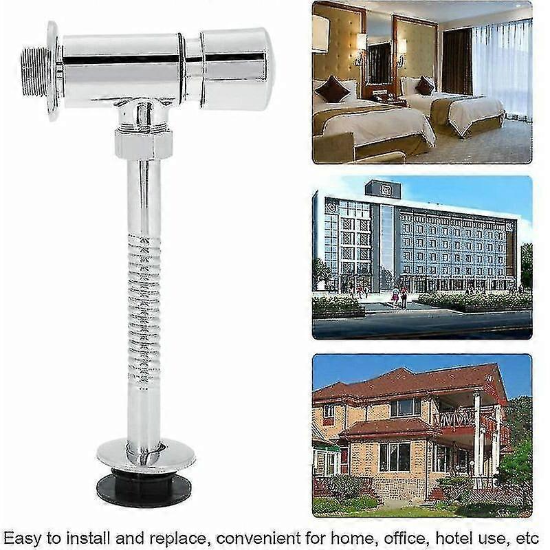 Urinal Flush Valve Urinal Flush Valve Chrome Wall Mounted Knob Type ...