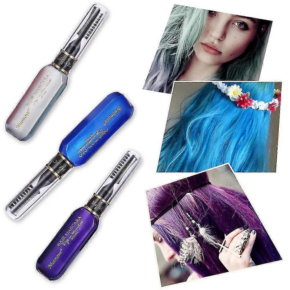 Hair Dye For Girls Temporary Hair Mascara Temporary Hair Color Chalk ...