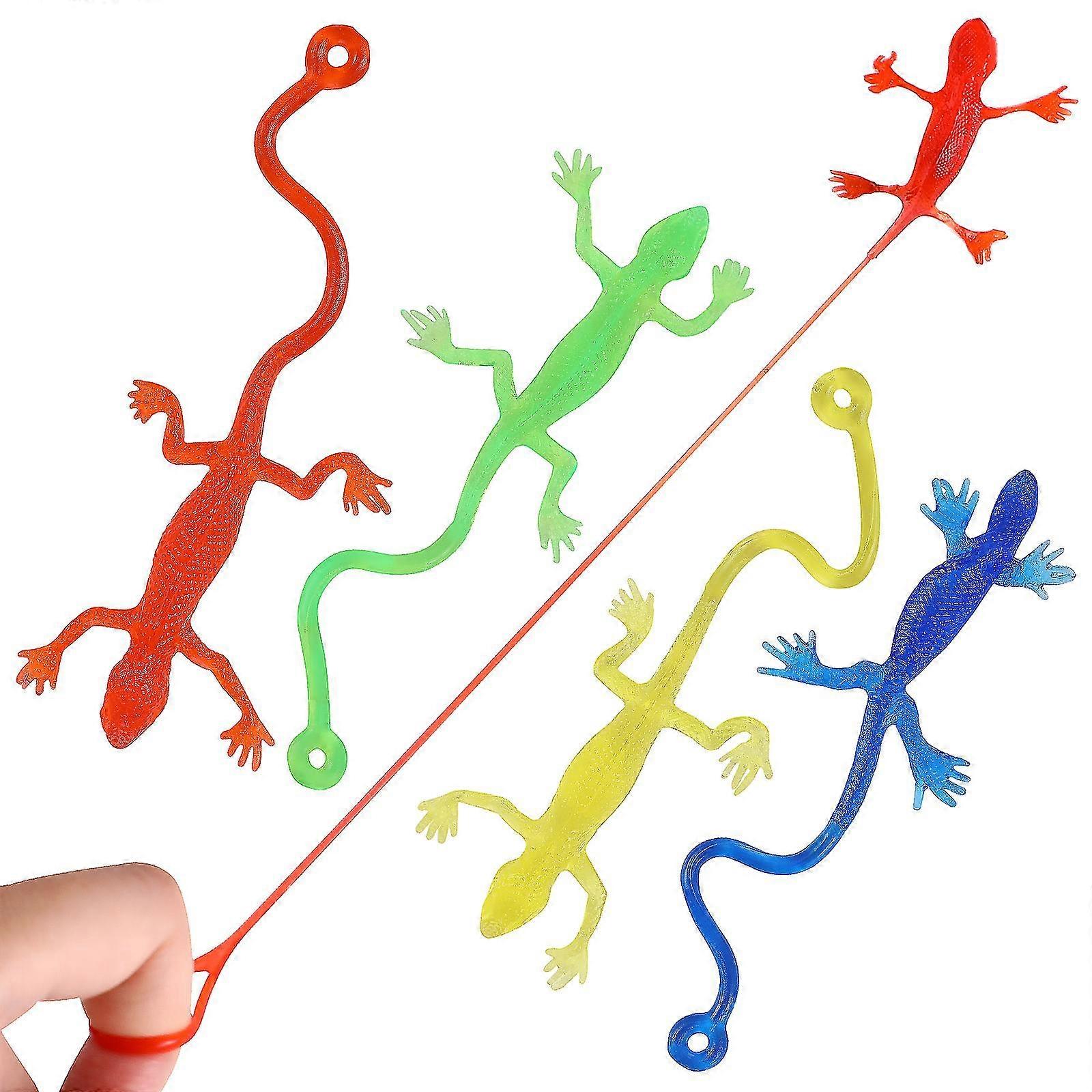 5 Pcs Lizard Toys Sticky Lizard Stretchy Lizard Toy Squishy Toys Lizard ...