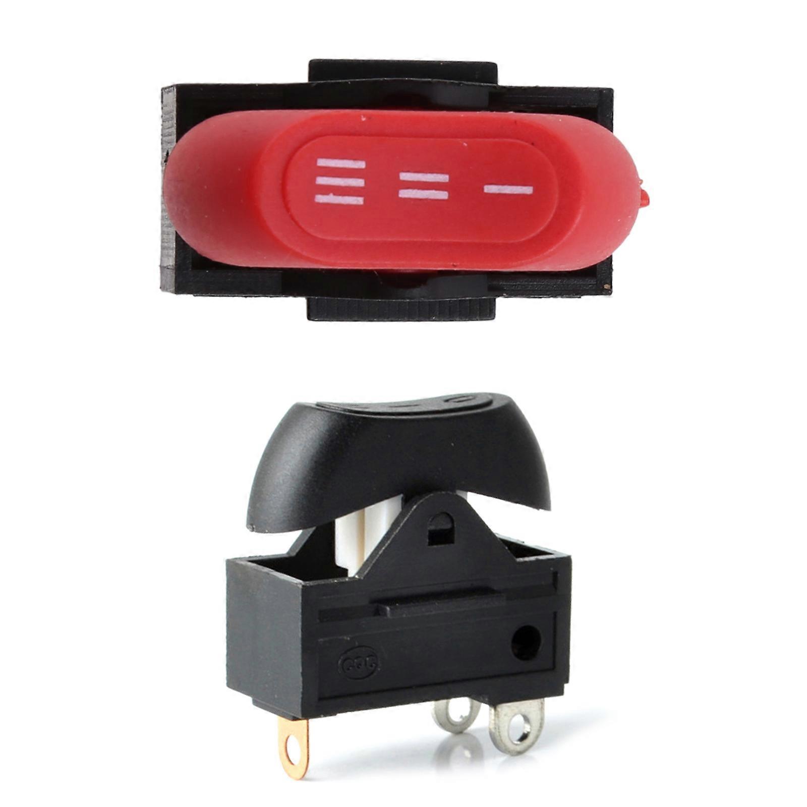 Switch Hair Dryer Switch Rocker Switch 3 Position ON OFF Boat Switch Red/Black | Fruugo UK