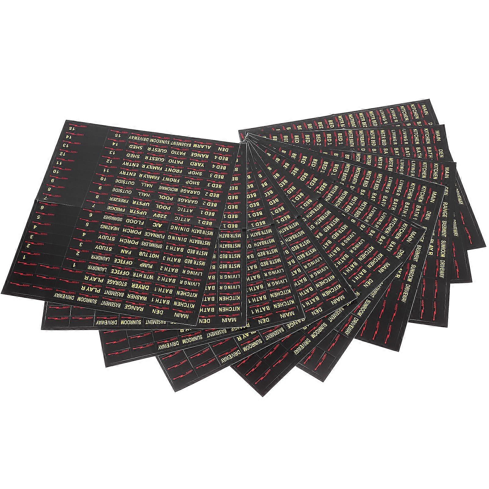 10 Sheets Electrical Panel Label Electrical Panel Labels Breaker Panel ...