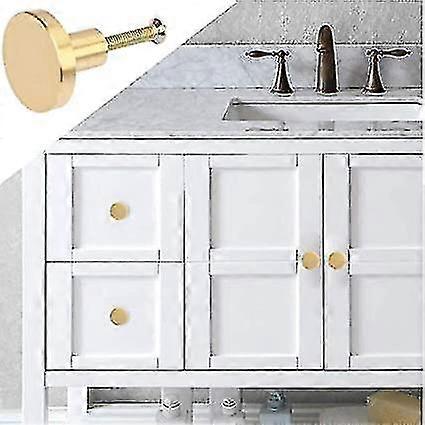 Solid Brass Round Handles, Gold Drawer Handles, Cabinet Handles For ...