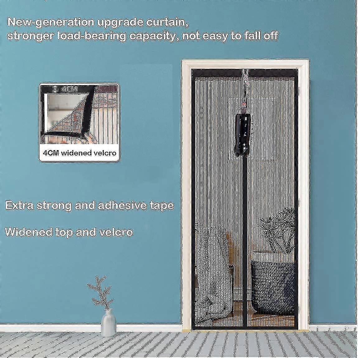 Magnetic Mosquito Net For Doors, 70 X 200cm, Powerful Magnets ...