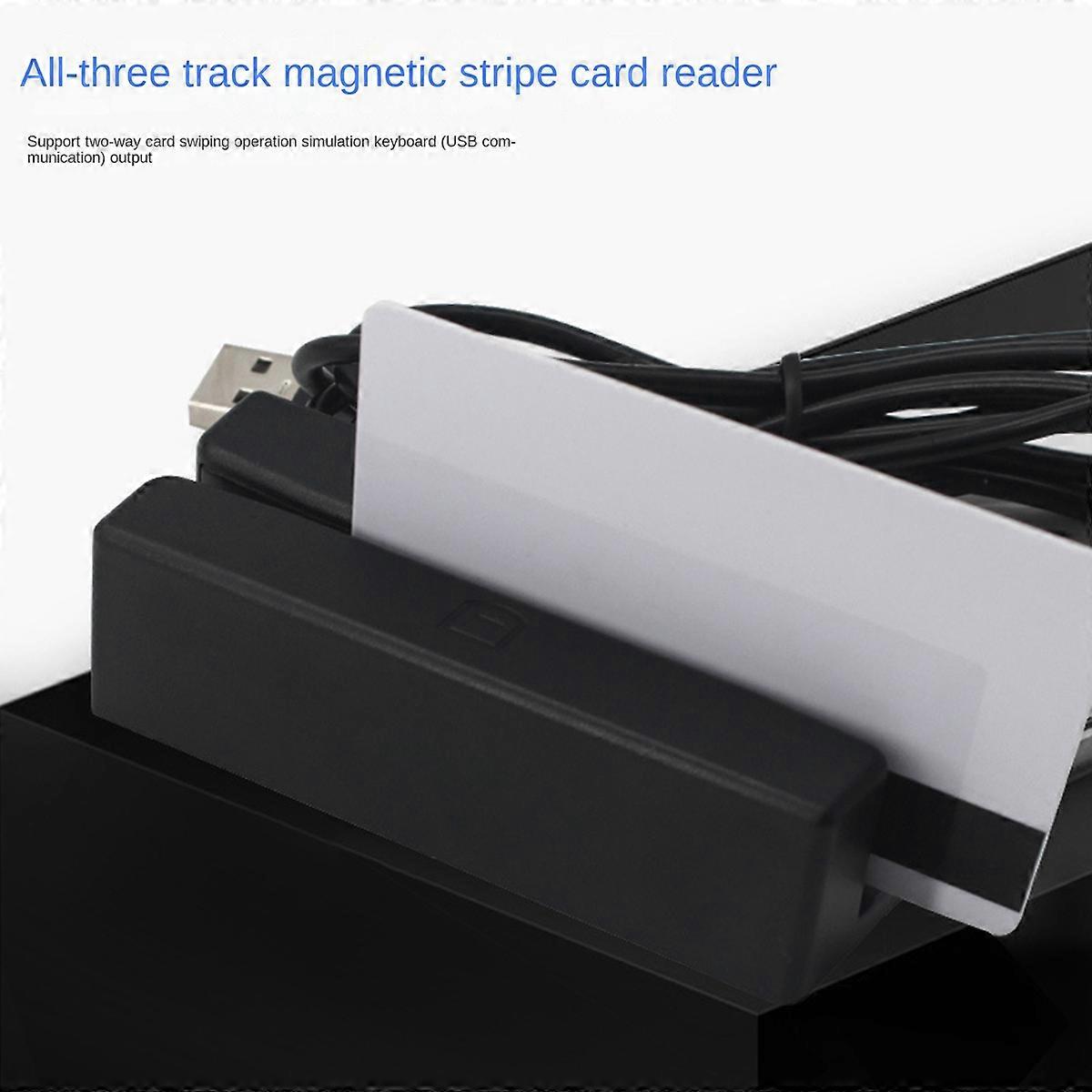 MSR90 USB Magnetic Strip Card Reading Machine Card Reader Stripe 3 ...
