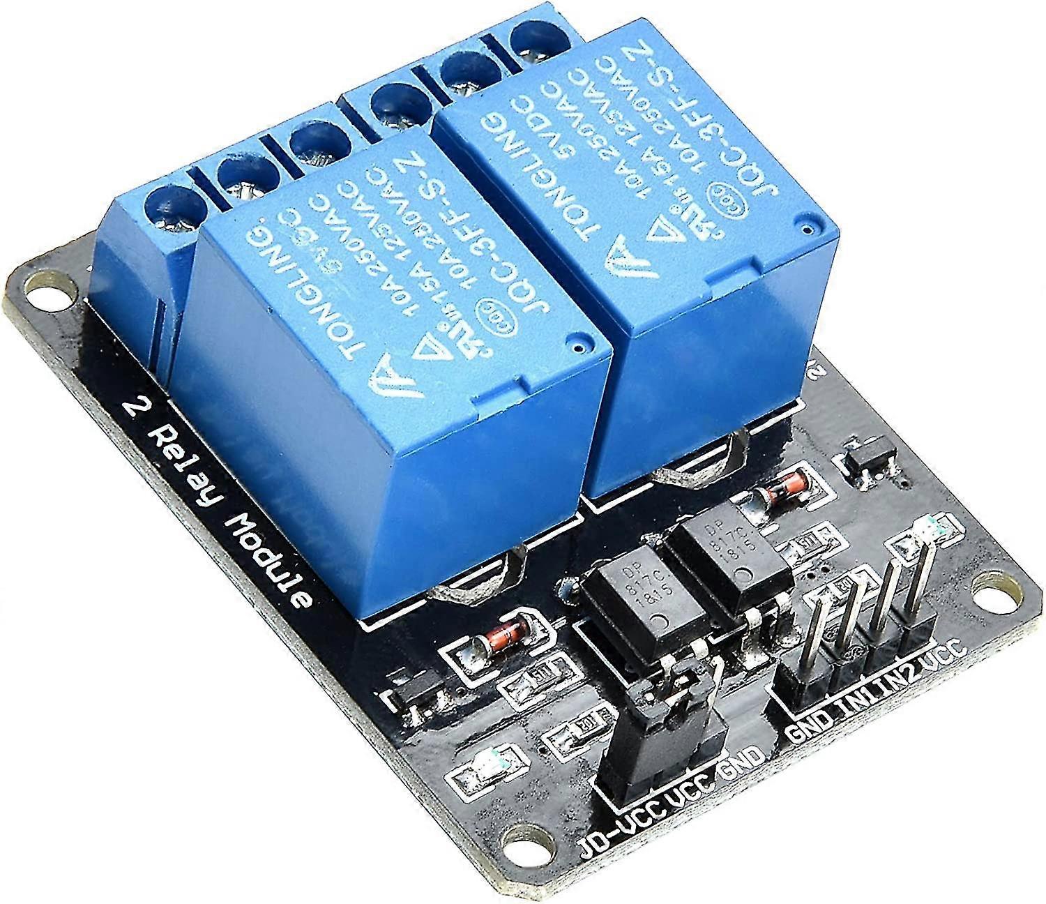 5v relay module dc 5v 230v 2 channel relay module with optocoupler for ...