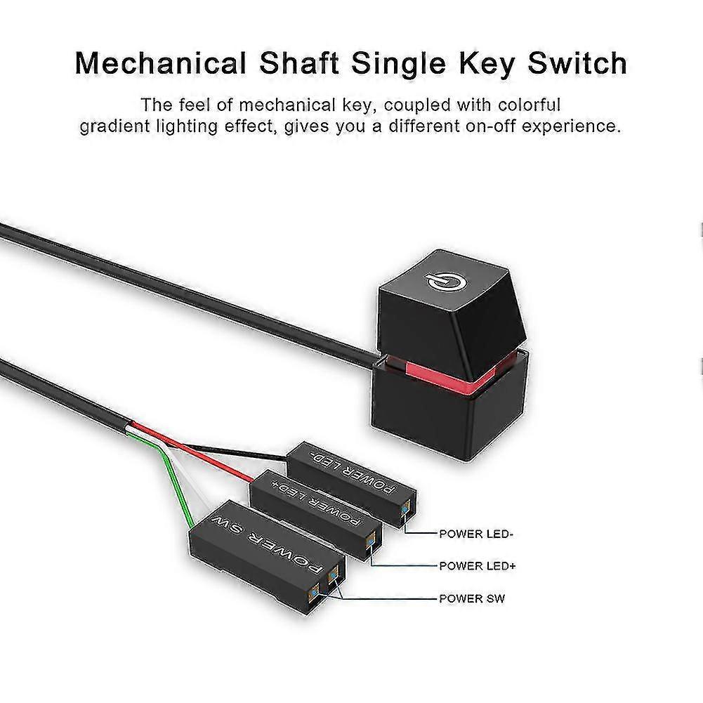 Portable On/off Pc Button Switch Cable Desktop Computer Switches ...