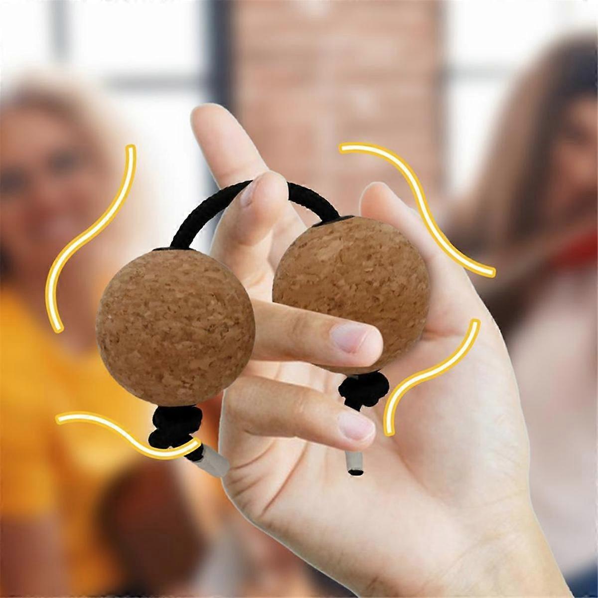 Shaker 2 Pairs Cork Kashaka Shaker Asalato Ball Instrument Percussion ...