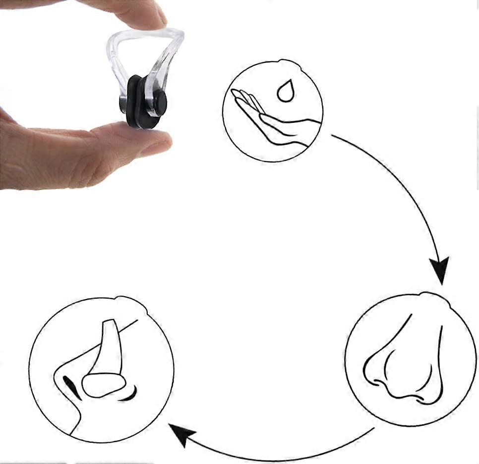 Silicone Nose Clip, 2 Pieces Swimming Nose Clip, Swimming Nose Clips ...