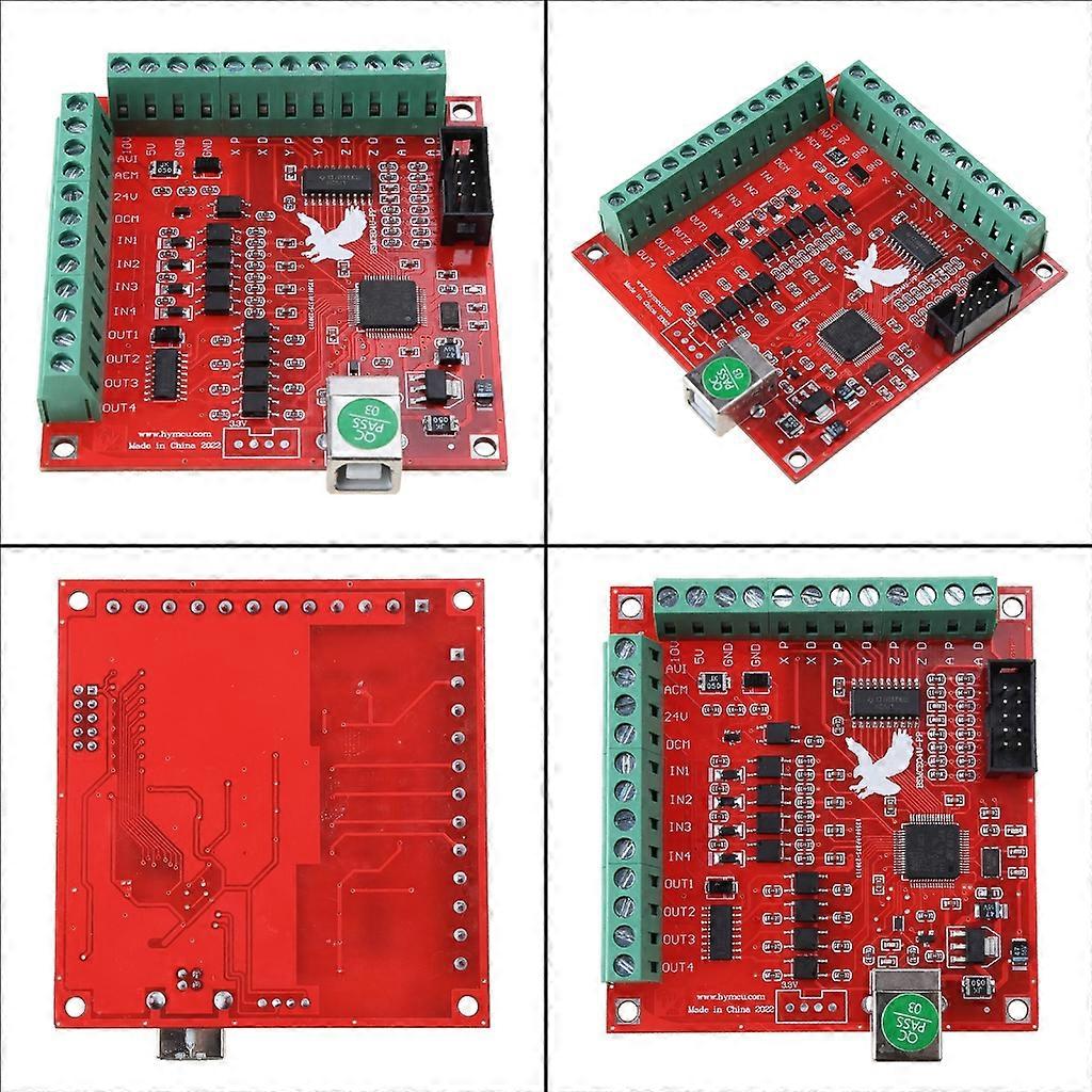 4 Axis Mach3 Stepper Motor Motion Controller Card Breakout Board USB ...