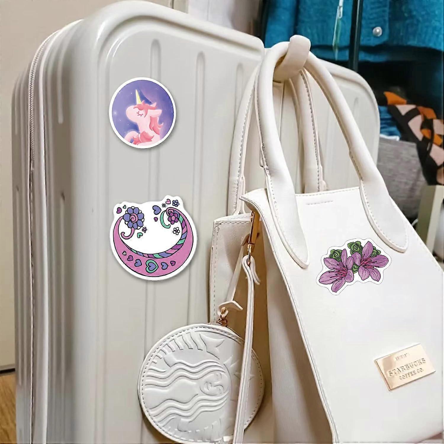 100Pcs Purple Kawaii Stickers Cute Waterproof Stickers Funny Aesthetic ...