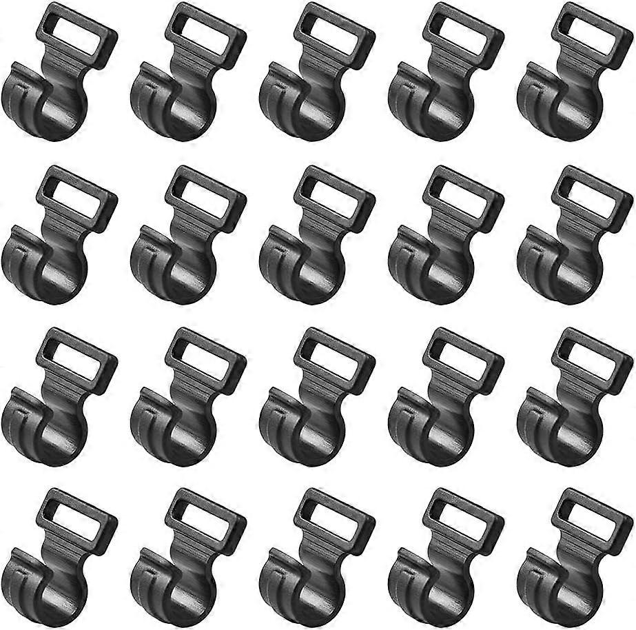 Tent Hook, Tent Canopy Clip, C-Shaped Durable Rod Clamp Tarp Clips Lock ...